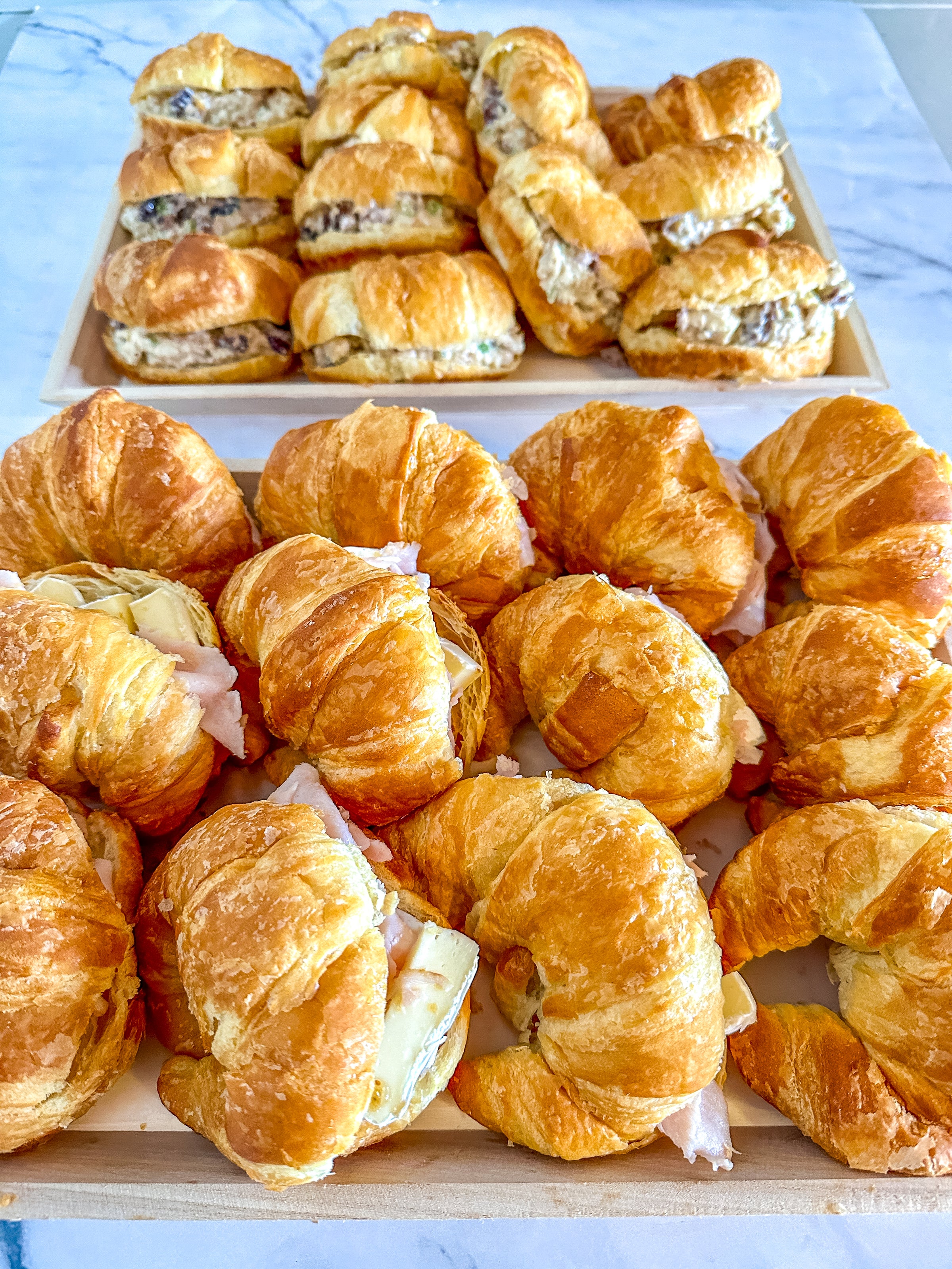 croissant sandwich platter